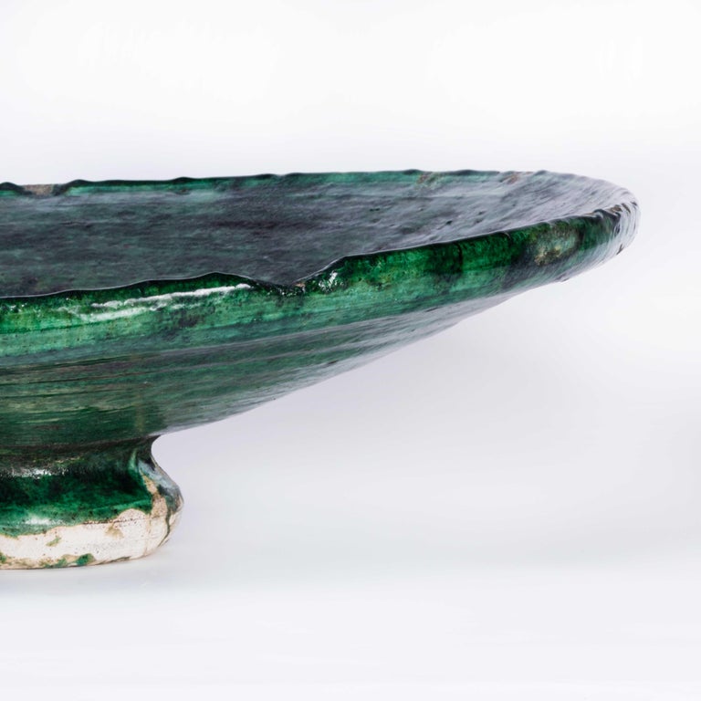 Very Large Moroccan Ceramic Platter For Sale at 1stDibs