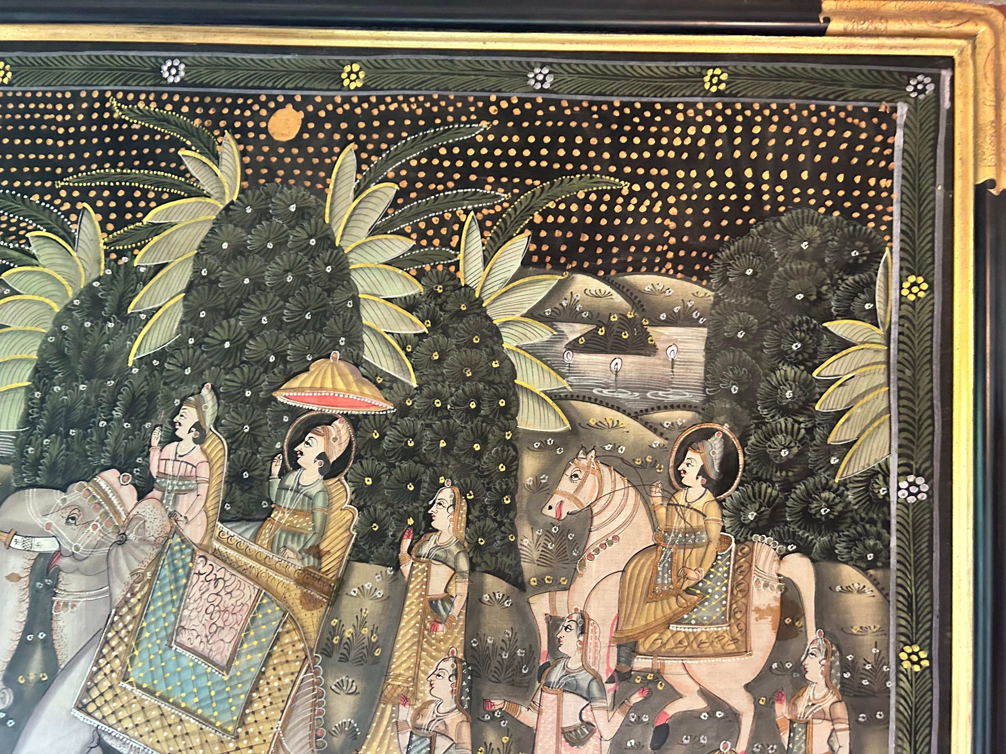 Very Large Mughal Painting For Sale at 1stDibs