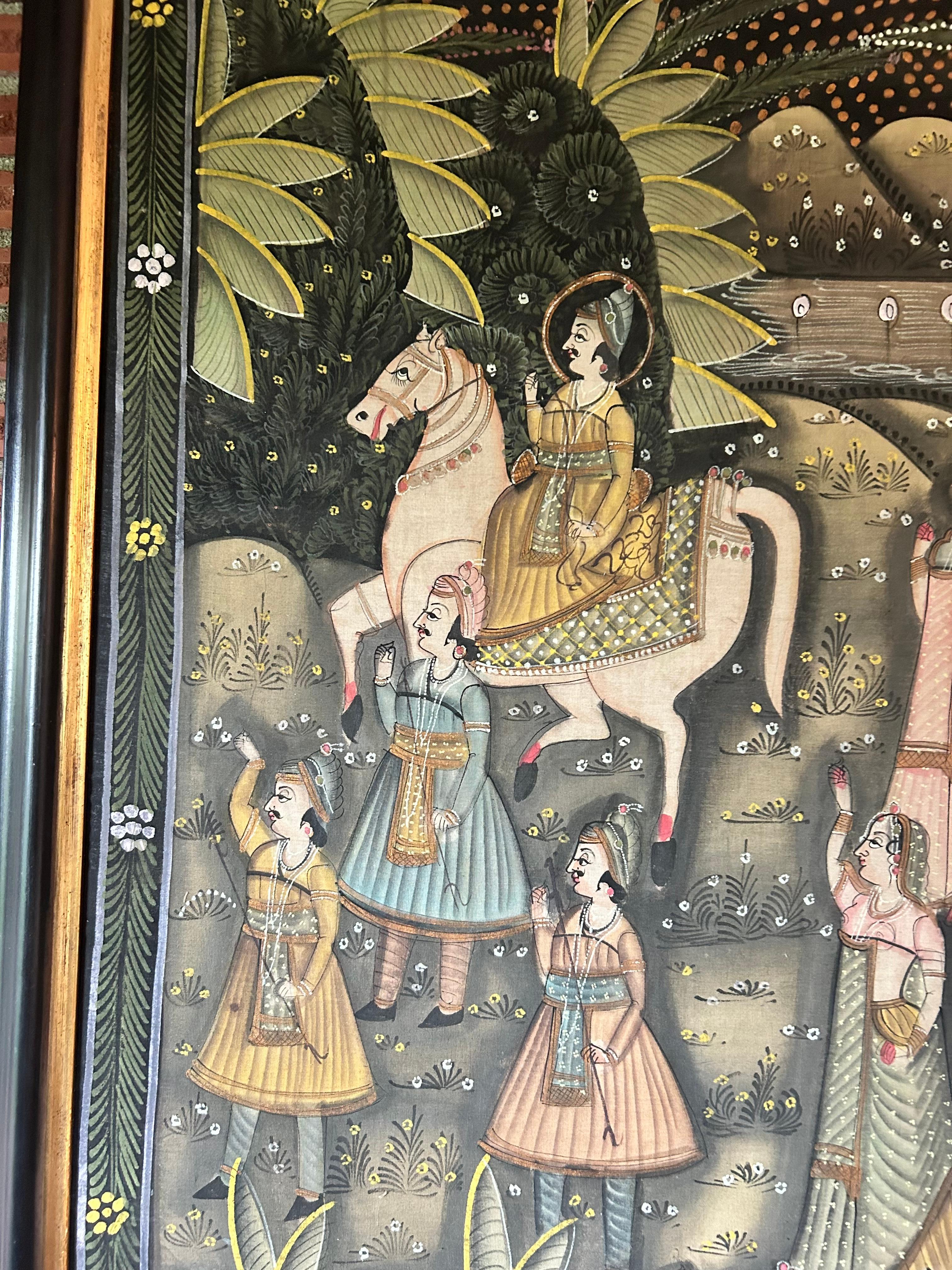 Very Large Mughal Painting For Sale at 1stDibs