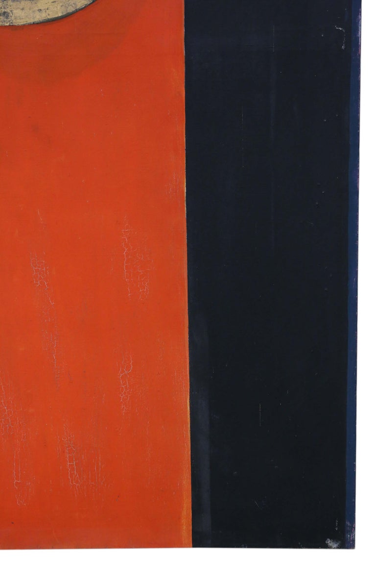 Very Large Oil on Canvas Painting Artwork Manner Circle of Terry Frost ...