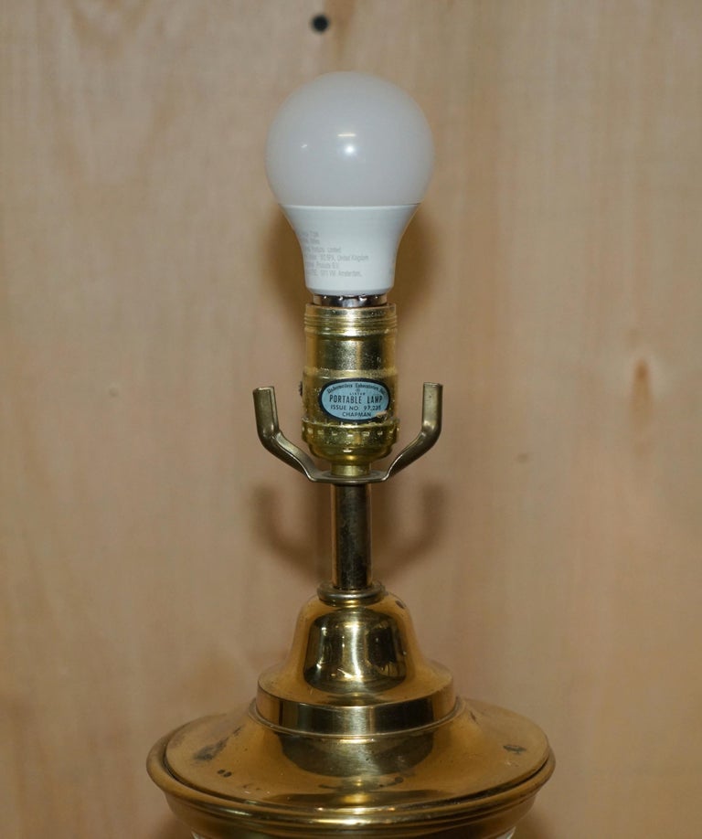 Very Large Pair of Fully Restored Vintage Glass Lighthouse Brass Tables ...