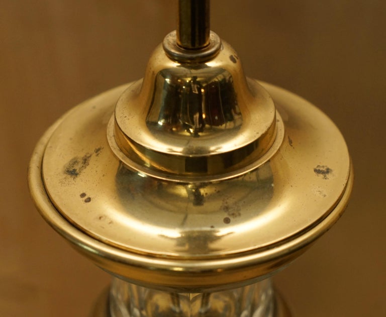Very Large Pair of Fully Restored Vintage Glass Lighthouse Brass Tables ...