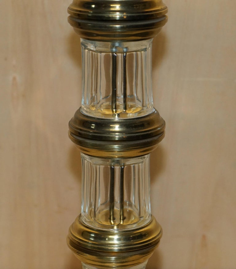 Very Large Pair of Fully Restored Vintage Glass Lighthouse Brass Tables ...
