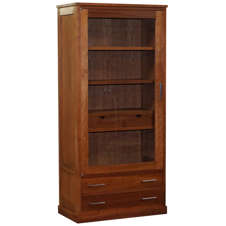 SOLID AMERICAN BLACK CHERRY WOOD HAND MADE IN ITALY RIVA 1920 BOOKCASE ...