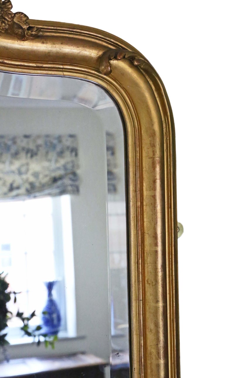 Very Large Victorian Gilt Full Height Wall Mirror, 19th Century at 1stDibs