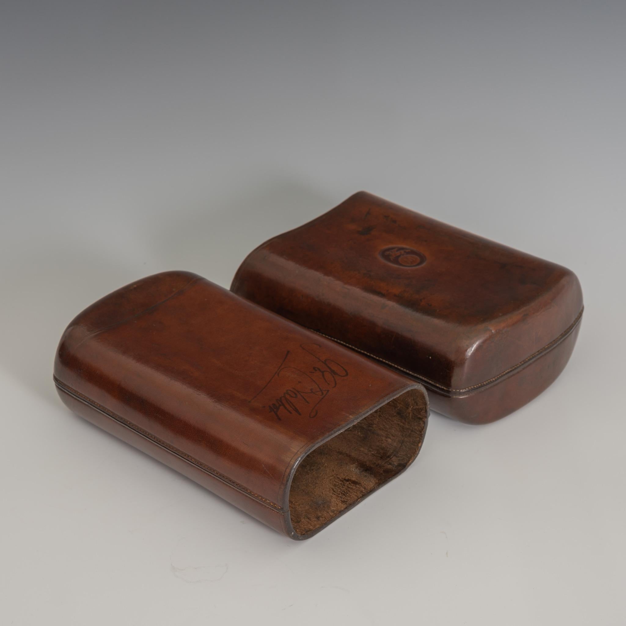 Very Large Victorian Leather Cigar Case, circa 1850 For Sale at 1stDibs