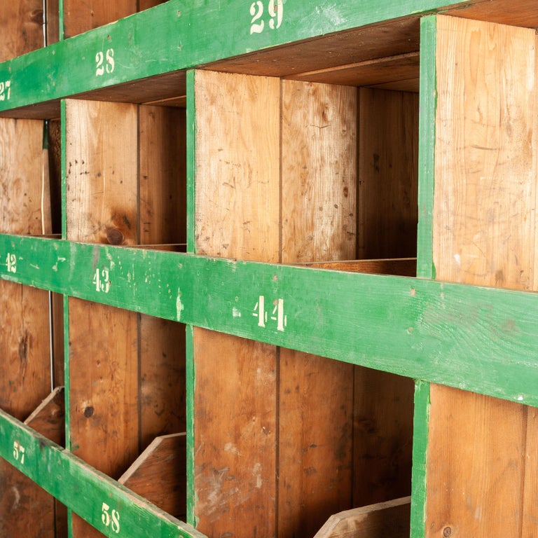 Very Large Victorian Pigeon Hole Unit, Storage, Shelving Unit, 4 Bay at ...