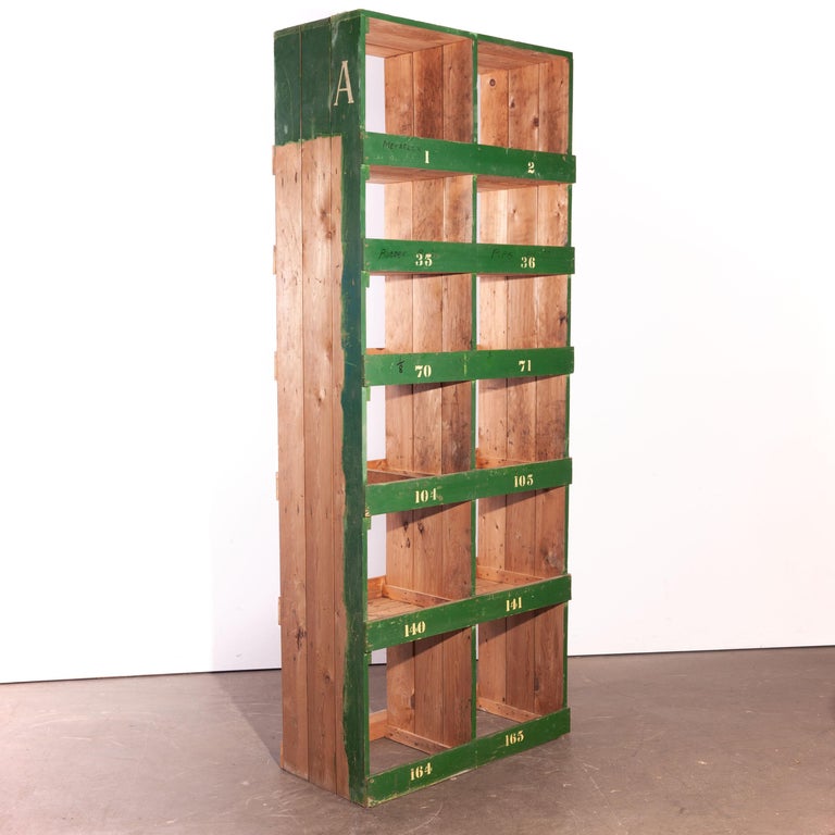 Very Large Victorian Pigeon Hole Unit/Storage/Shelving Unit, 4 Bay at ...