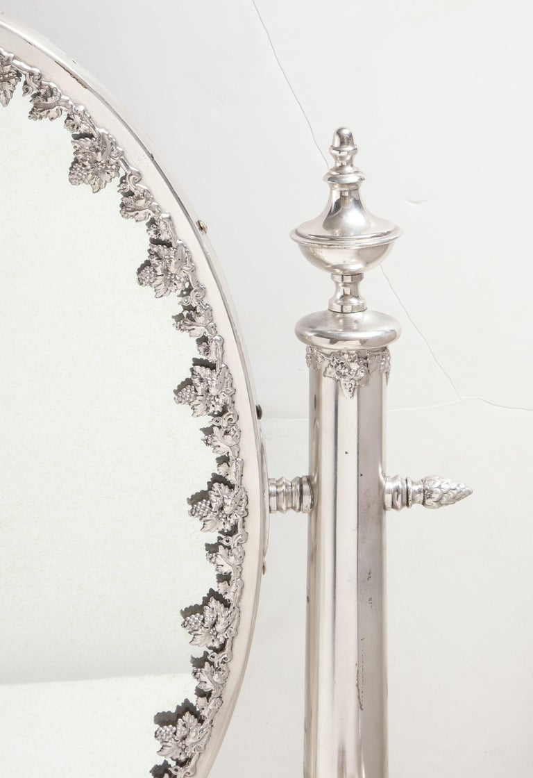 Very Large Victorian Sheffield Silver Plated Table Mirror at 1stDibs