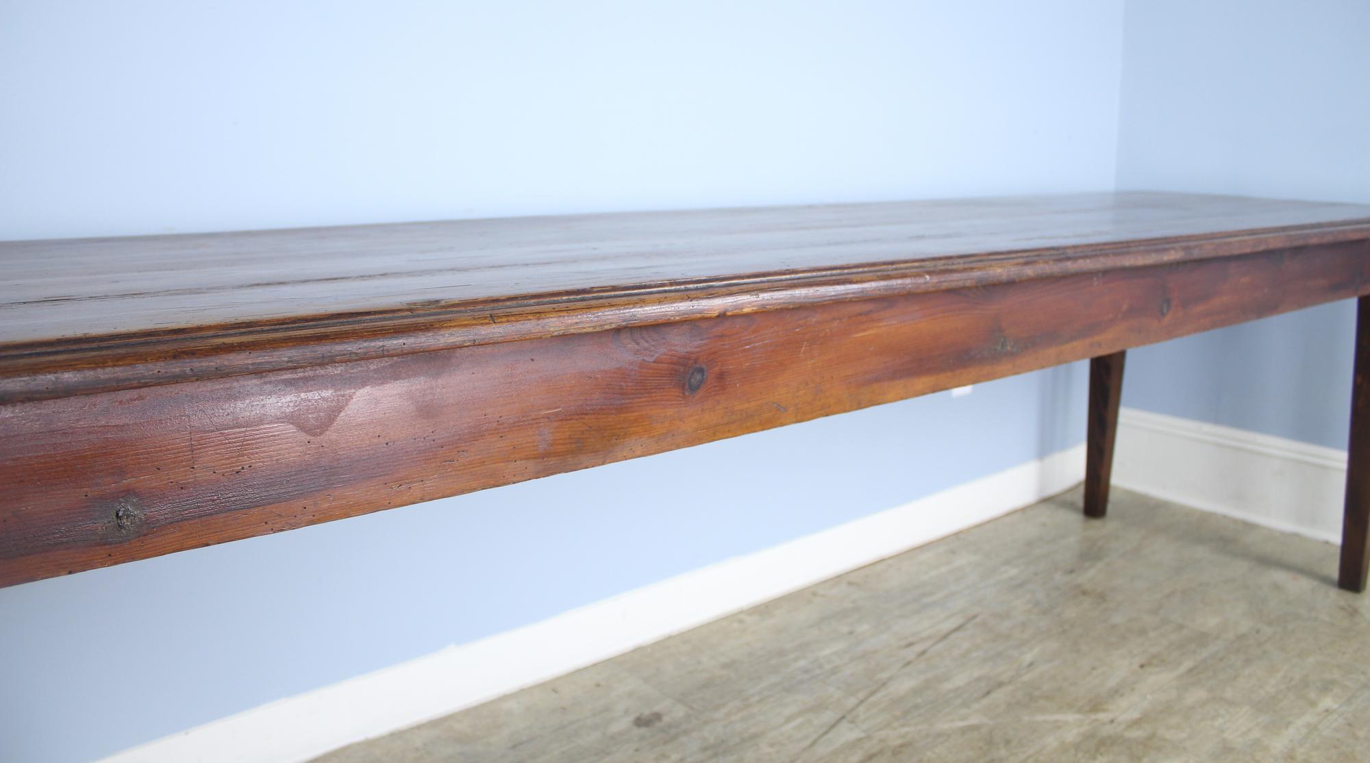 Very Long Antique French Country Pine Farm Table at 1stDibs | long farm ...