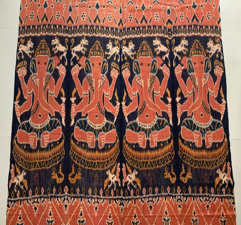 Very long Ikat Textile from Sumba Island with Stunning Tribal Motifs ...