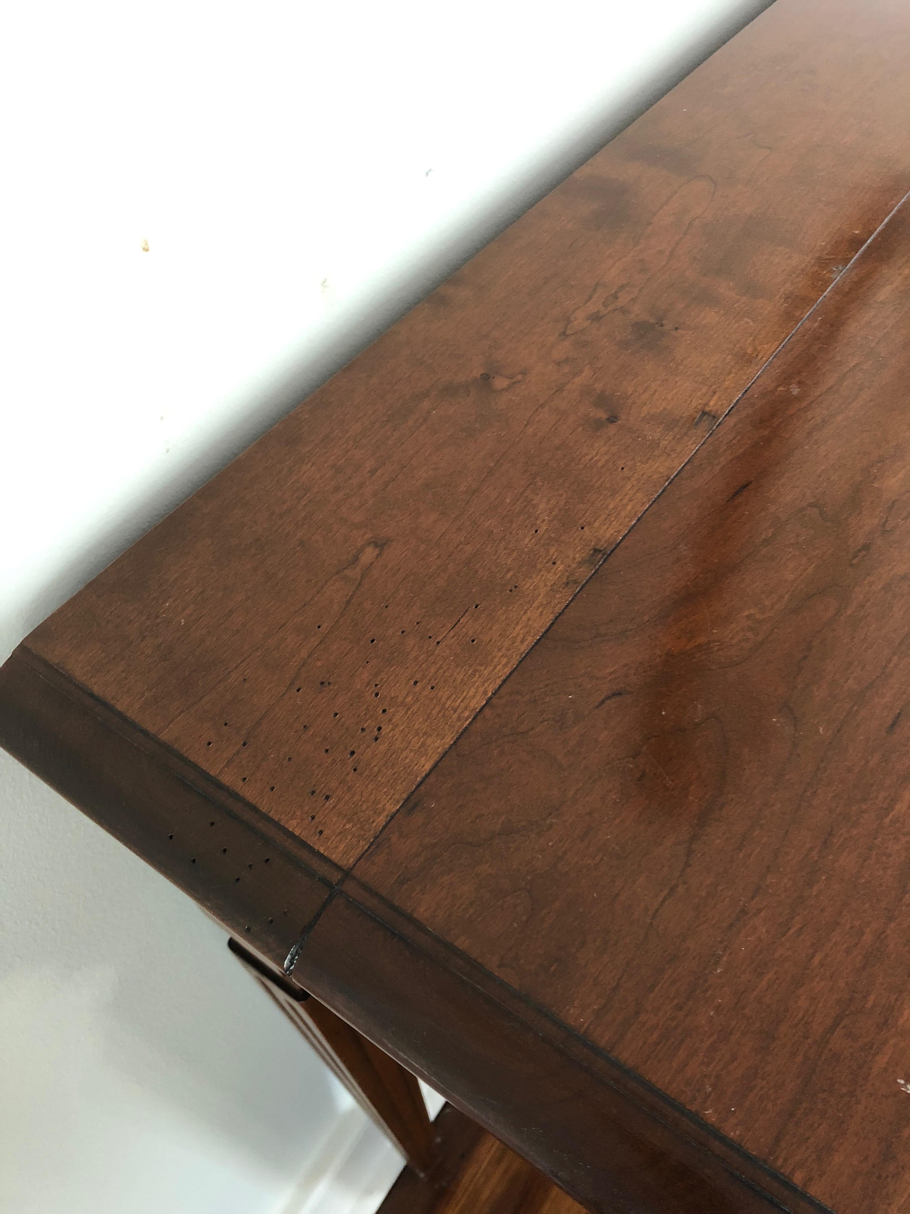 Very Long Mahogany Traditional Console Sideboard with Single Drawer at ...