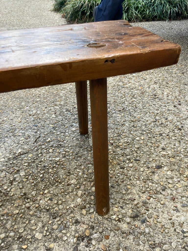Very Long Wood Bench at 1stDibs