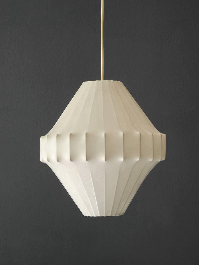 Very Nice 1960s Vintage Cocoon Pendant Lamp in Rare Design at 1stDibs