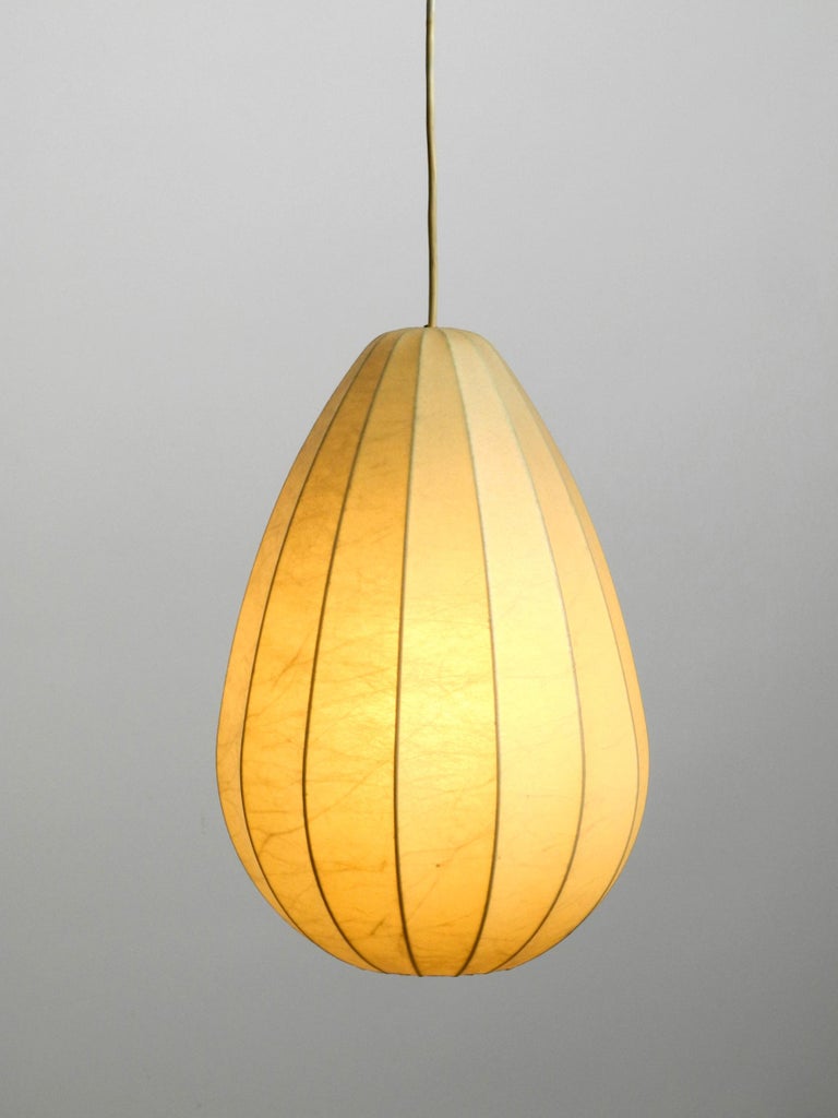 Very Nice 1960s Vintage Cocoon Pendant Lamp in Rare Design at 1stDibs