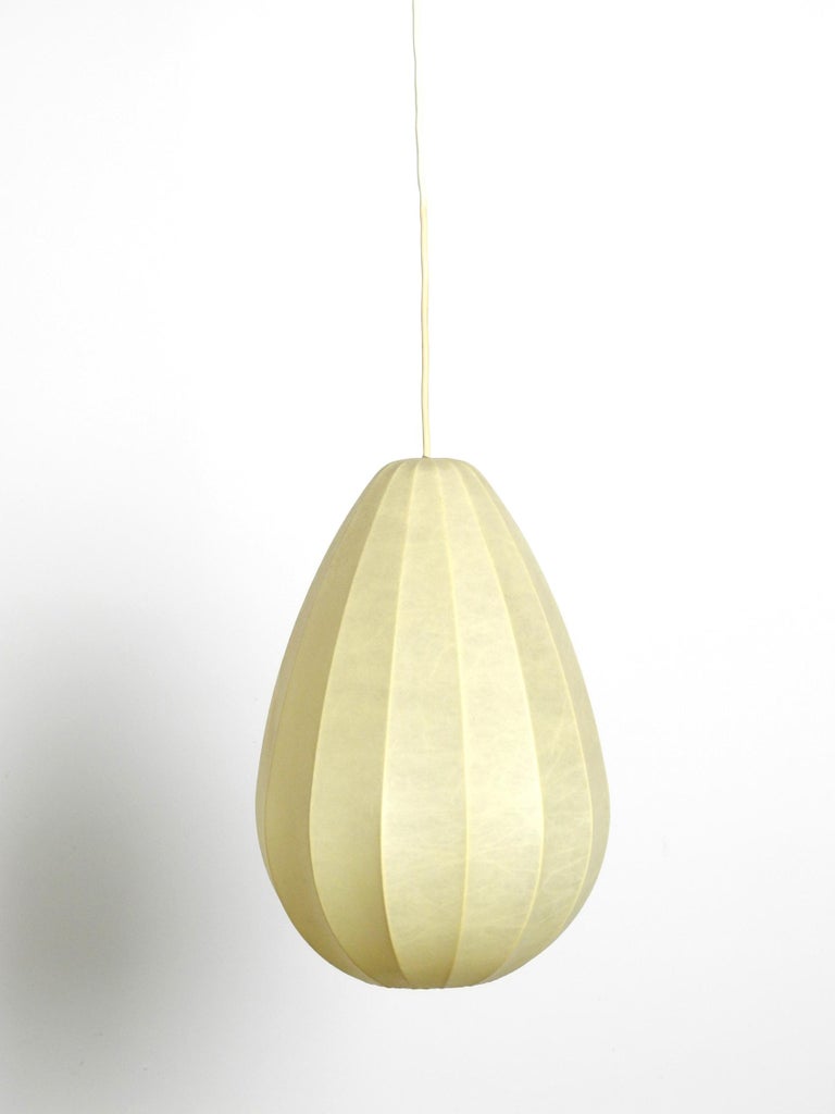 Very Nice 1960s Vintage Cocoon Pendant Lamp in Rare Design at 1stDibs