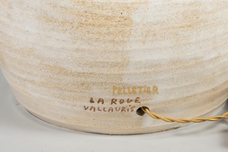 Very Nice Ceramic Table Lamp by Georges Pelletier For Sale at 1stDibs