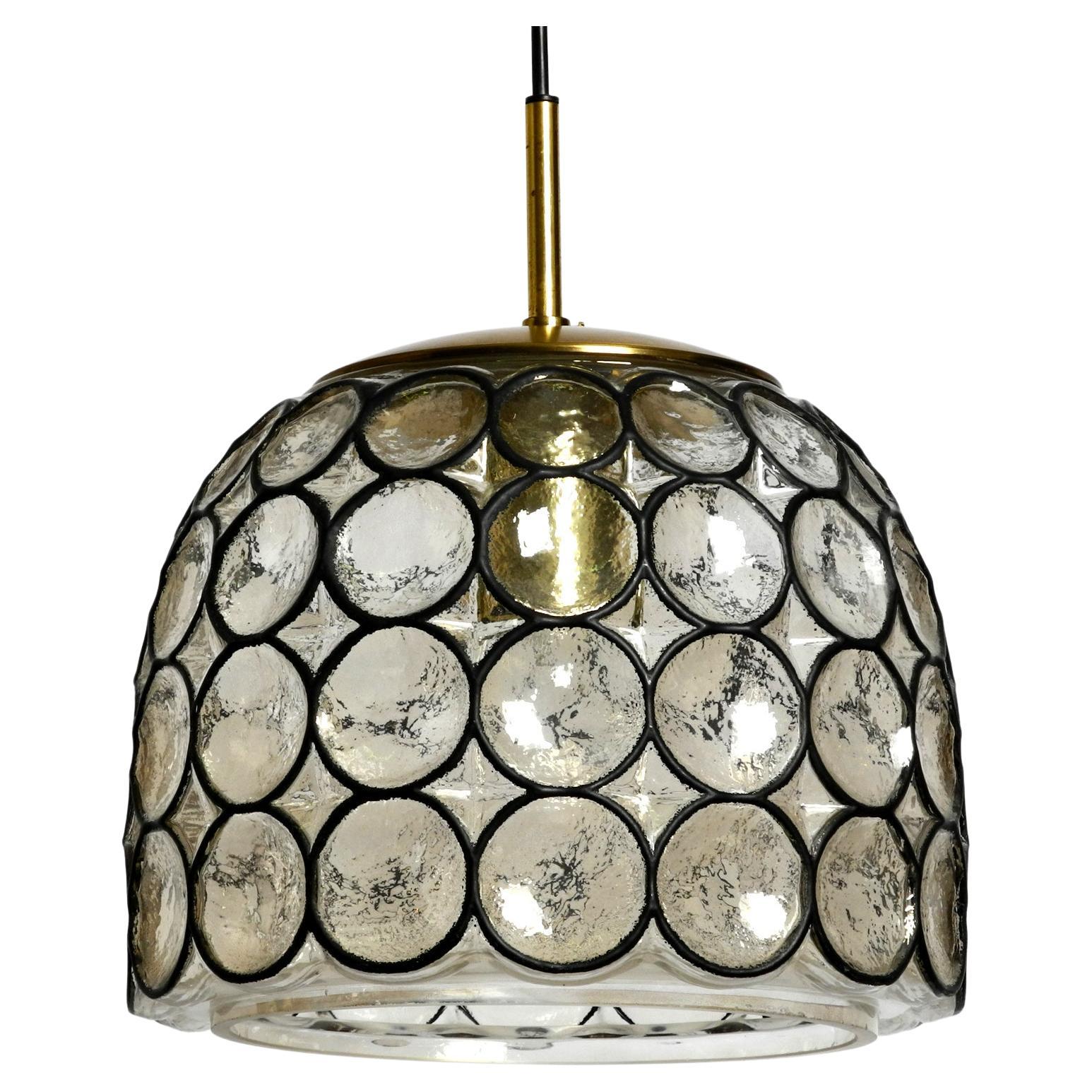 Rare Extra Large Limburg Brass Glass Bubble Pendant Lamp Design Helena ...