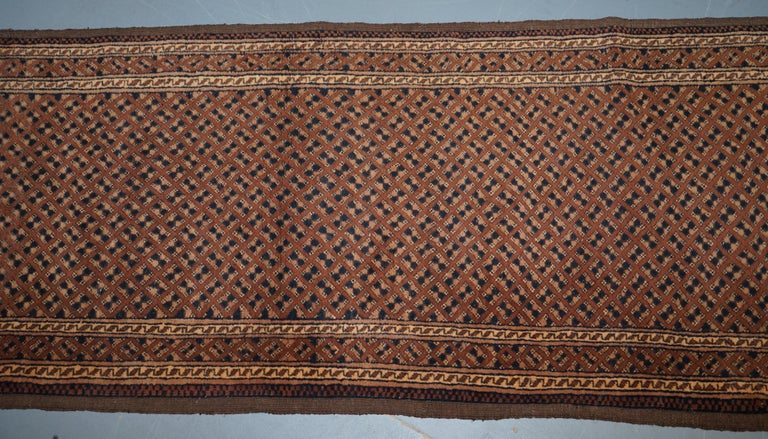 Very Old Antique Hand Knotted Runner Rug Stunning Colors Country House ...