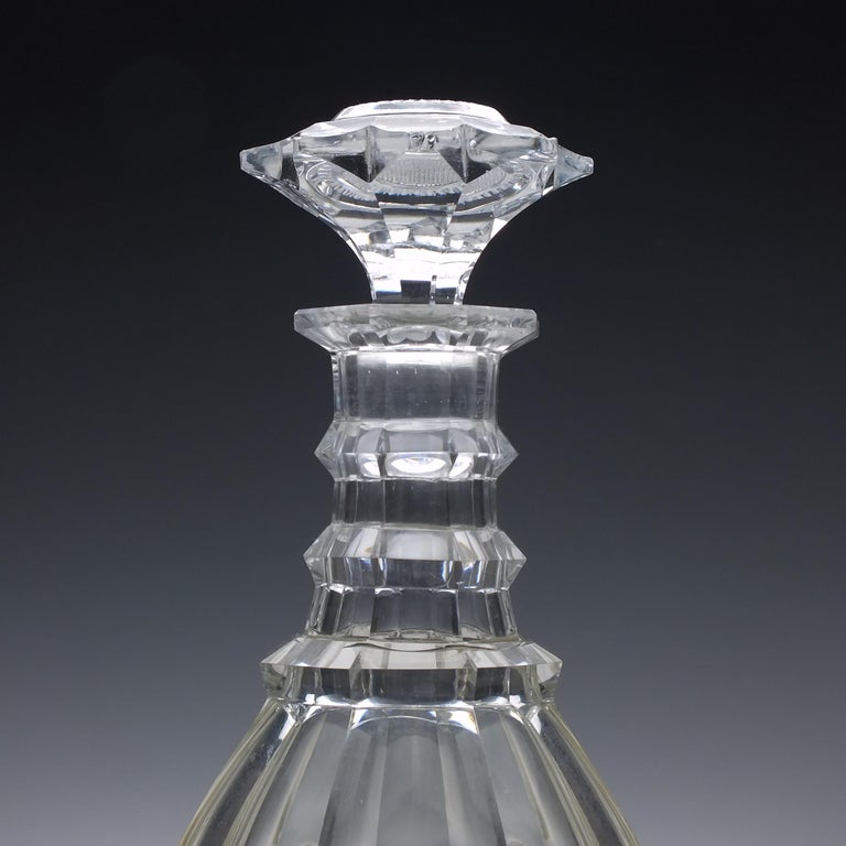Very Rare 19th Century Cut French Saint Louis Decanter, circa 1830 For ...