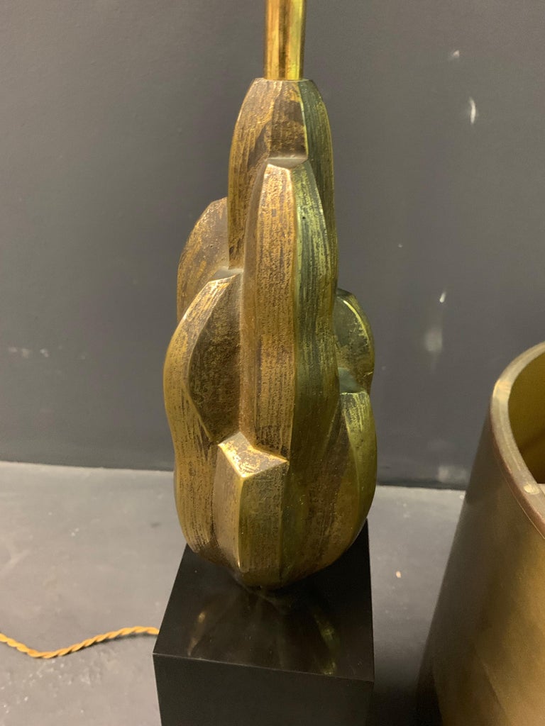 Very Rare Abstract Art Maison Charles Lamp / Signed For Sale at 1stDibs