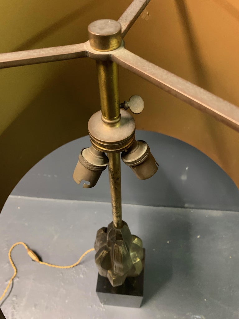 Very Rare Abstract Art Maison Charles Lamp / Signed For Sale at 1stDibs