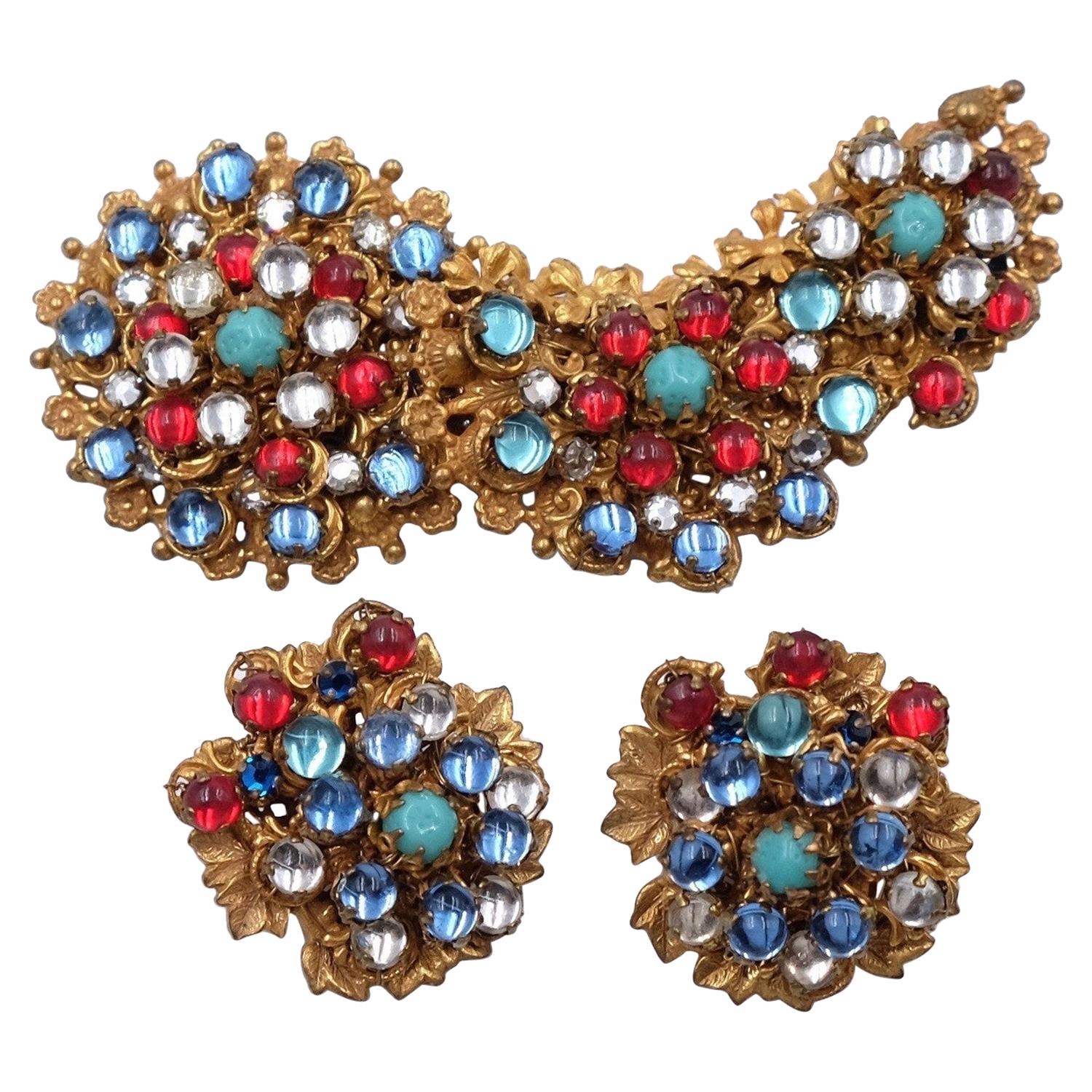 Very Rare and Collectible Miriam Haskell Set at 1stDibs