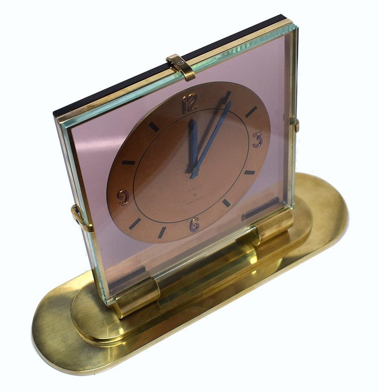 Very Rare Angelus Art Deco 8 Day Clock With Strike at 1stDibs