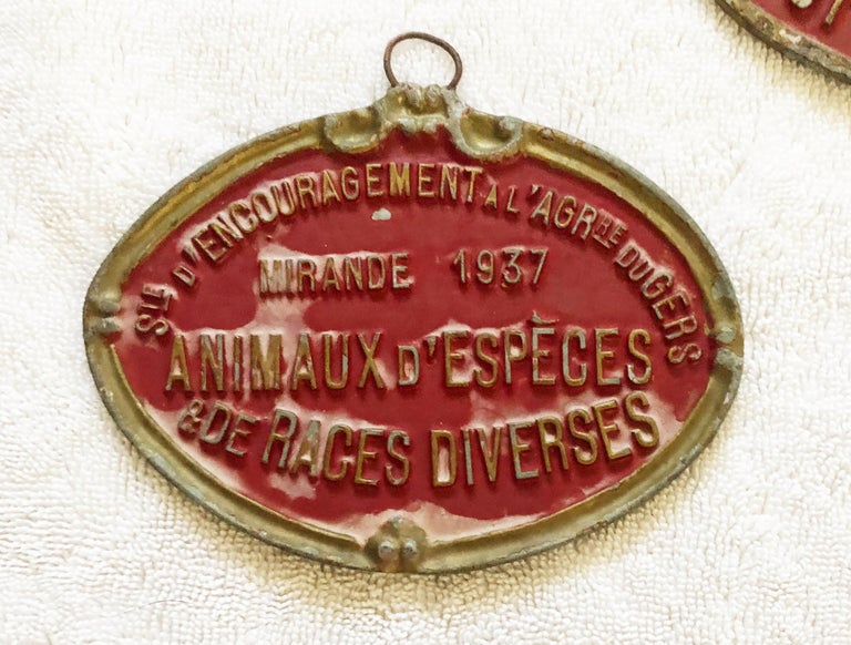 Very Rare Antique Agricultural Awards Plates For Sale at 1stDibs