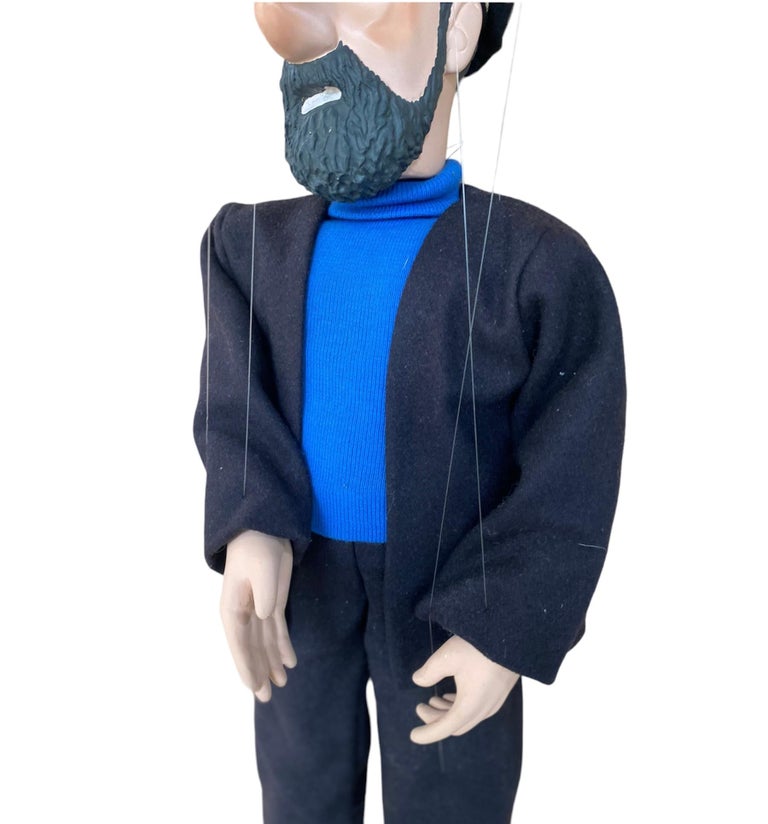 Very Rare Captain Haddock Puppet Hergé, Georges Remi For Sale at 1stDibs