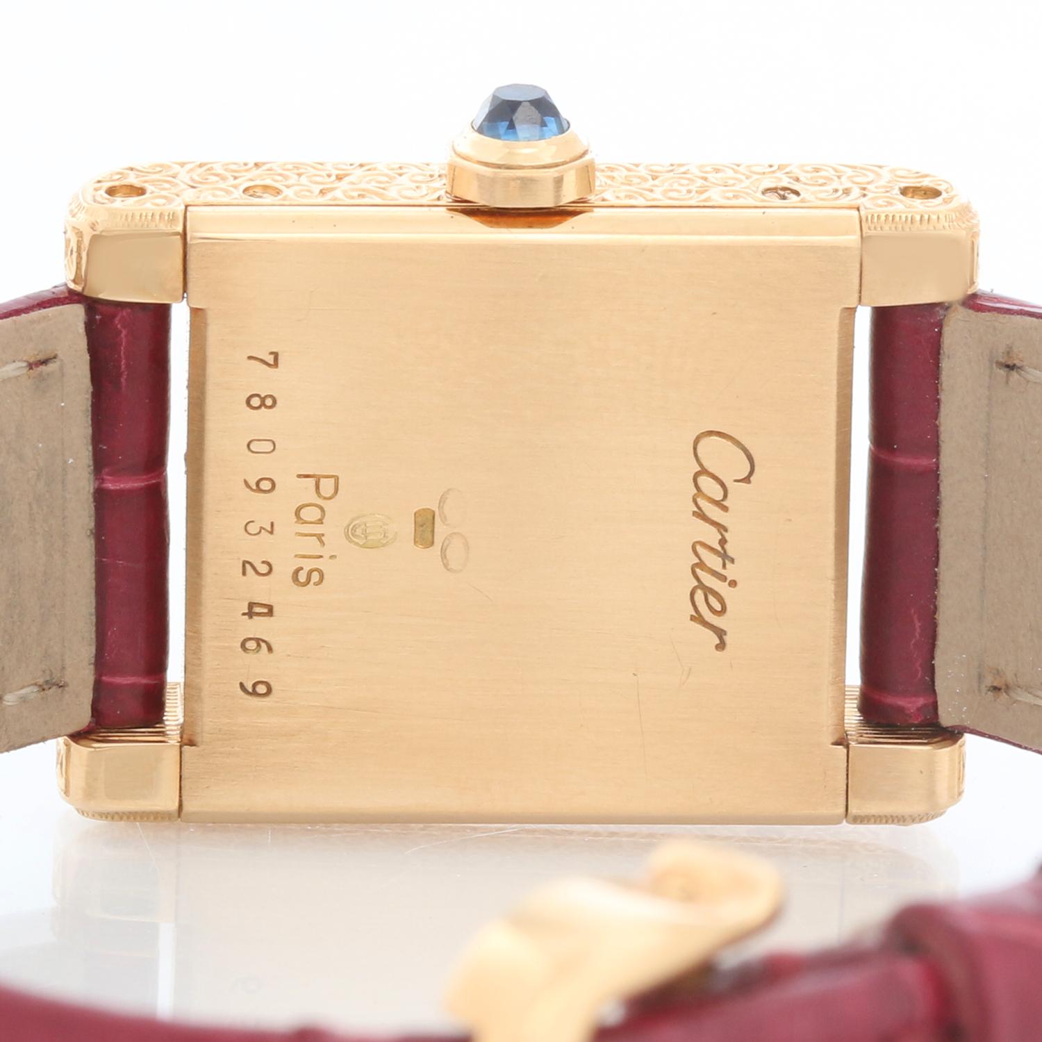 Very Rare Cartier Tank Normale 18k Yellow Gold Watch For Sale at ...