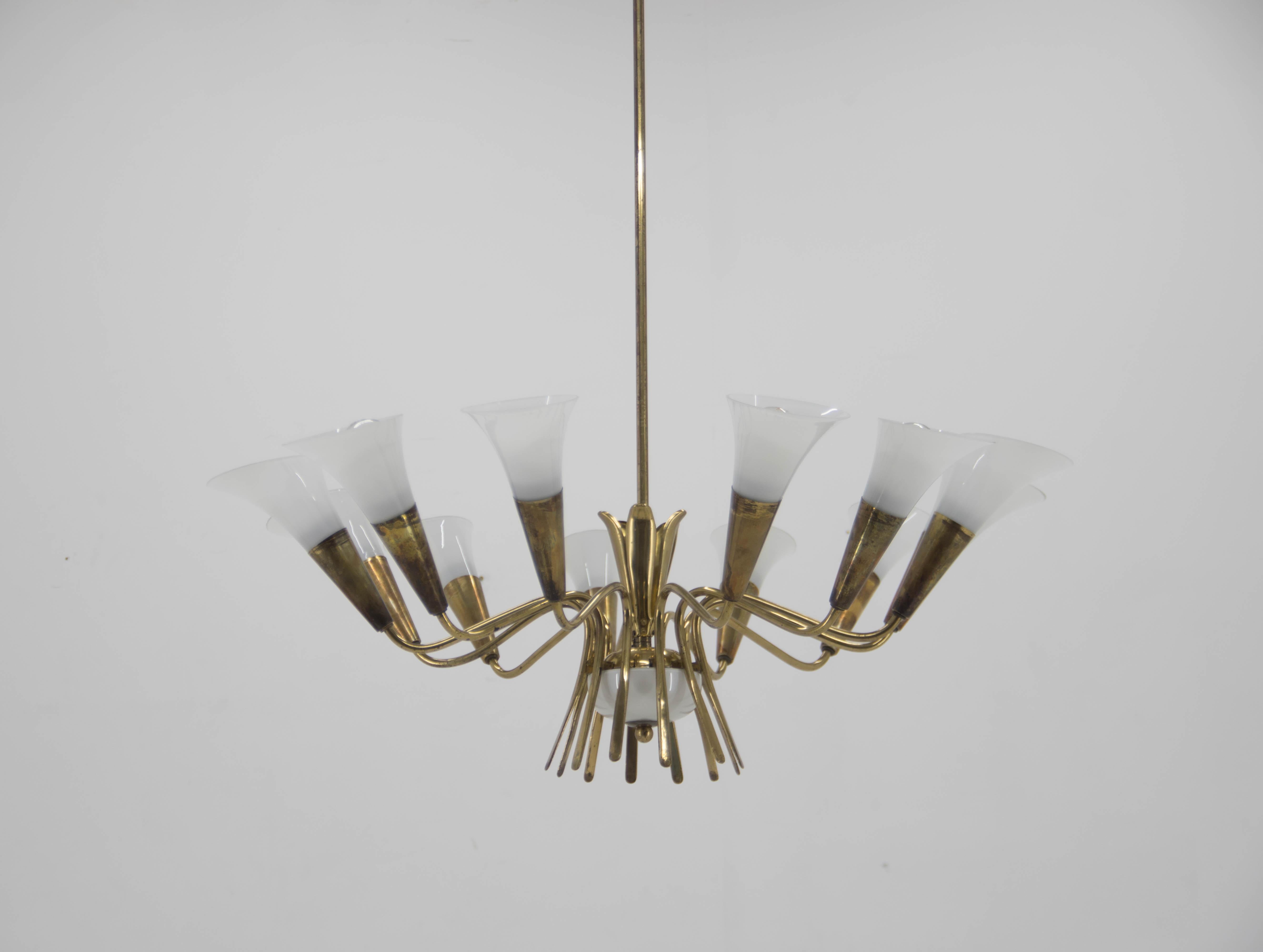 Very Rare Chandelier by Kamenicky Senov, EXPO 1958 For Sale at 1stDibs