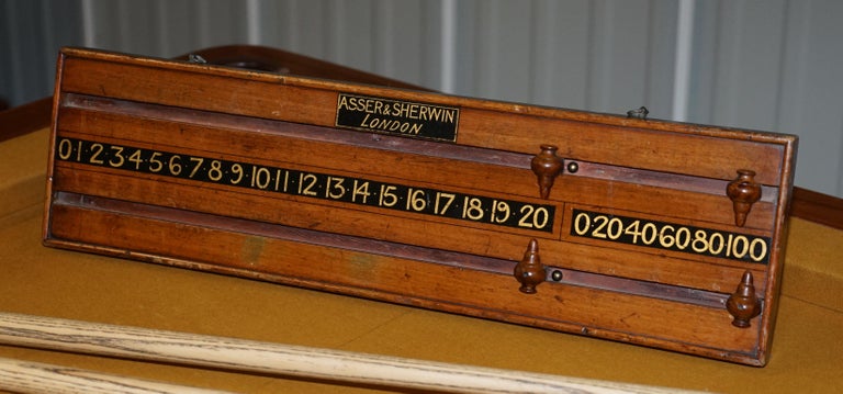 Very Rare Charles X circa 1800 Marquetry Inlaid POOL Snooker Billiards ...