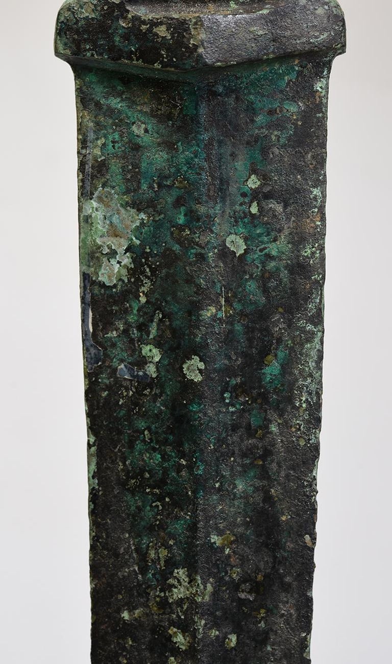 Very Rare Chinese Eastern Zhou Archaic Bronze Sword / Knife / Dagger ...