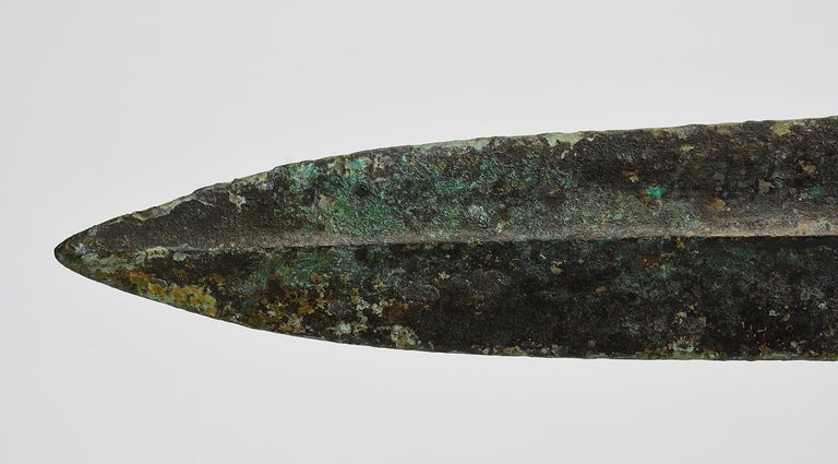 Very Rare Chinese Eastern Zhou Archaic Bronze Sword / Knife / Dagger ...
