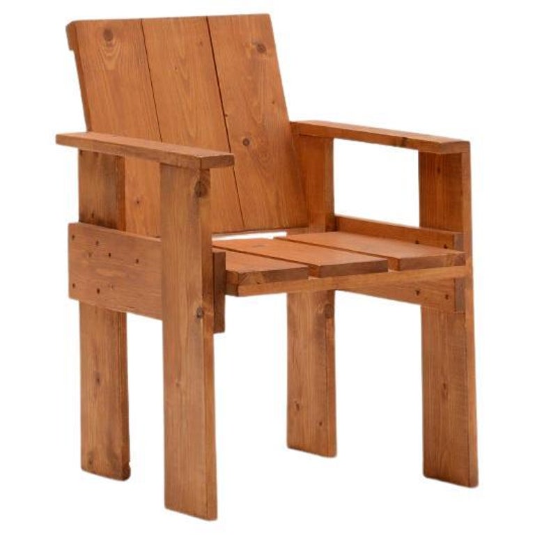 Very rare Crate (Krat) chair from Gerrit Rietveld by G. van de ...