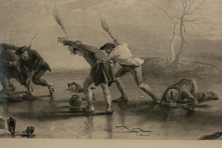 Very Rare Curling Engraving, 'Curlers' by William Howison, Sir George ...