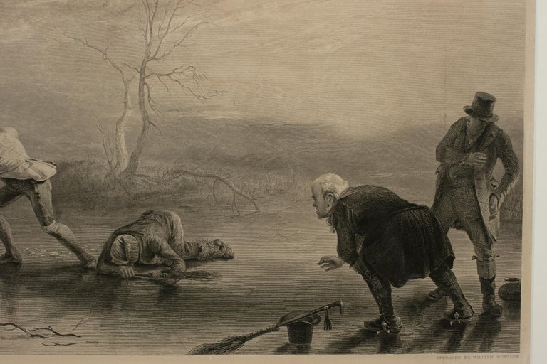 Very Rare Curling Engraving, 'Curlers' by William Howison, Sir George ...