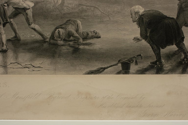 Very Rare Curling Engraving, 'Curlers' by William Howison, Sir George ...