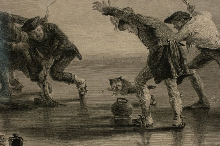 Very Rare Curling Engraving, 'Curlers' by William Howison, Sir George ...
