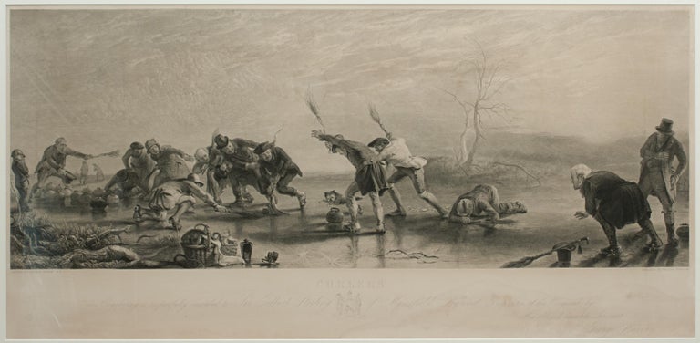 Very Rare Curling Engraving, 'Curlers' by William Howison, Sir George ...