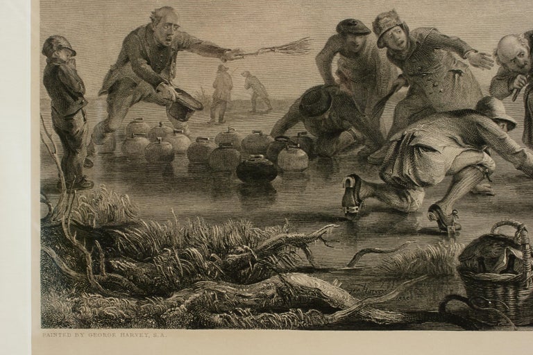Very Rare Curling Engraving, 'Curlers' by William Howison, Sir George ...
