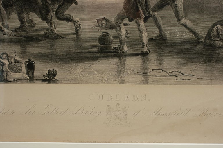 Very Rare Curling Engraving, 'Curlers' by William Howison, Sir George ...