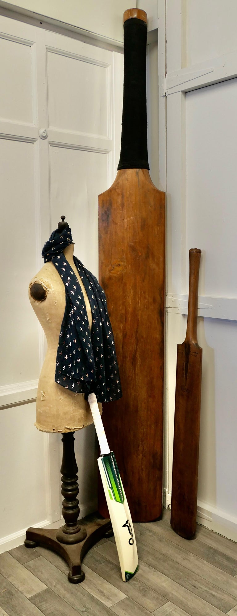 Very Rare Gigantic Champion Cricket Bat, Trade Sign For Sale at 1stDibs