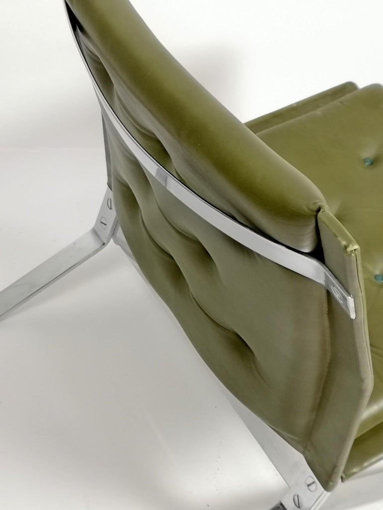 Very Rare Hand Made Steel Design Chair of Designer Tagyi, 1960's For ...