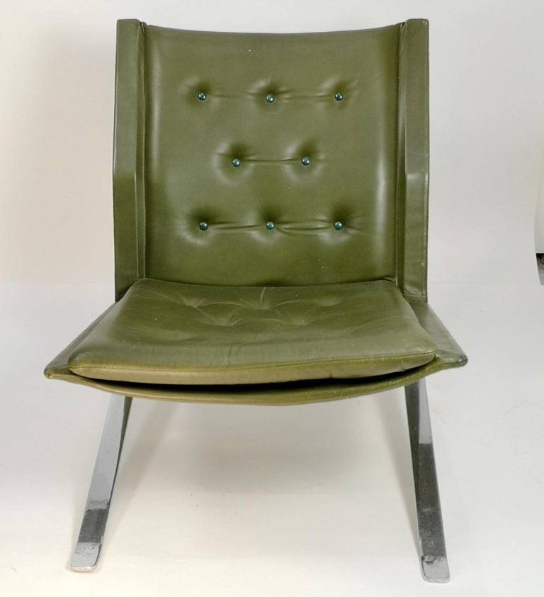 Very Rare Hand Made Steel Design Chair of Designer Tagyi, 1960's For ...