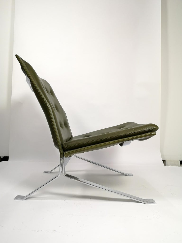 Very Rare Hand Made Steel Design Chair of Designer Tagyi, 1960's For ...