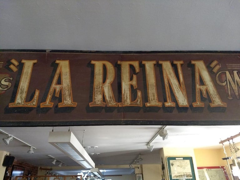 Very Rare Hand Painted Sign on Tin for Mexican Convenience Store from ...