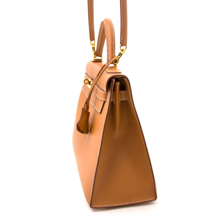 Very Rare Hermes Kelly 32 Gold Chamonix GHW + Strap at 1stDibs | hermes ...