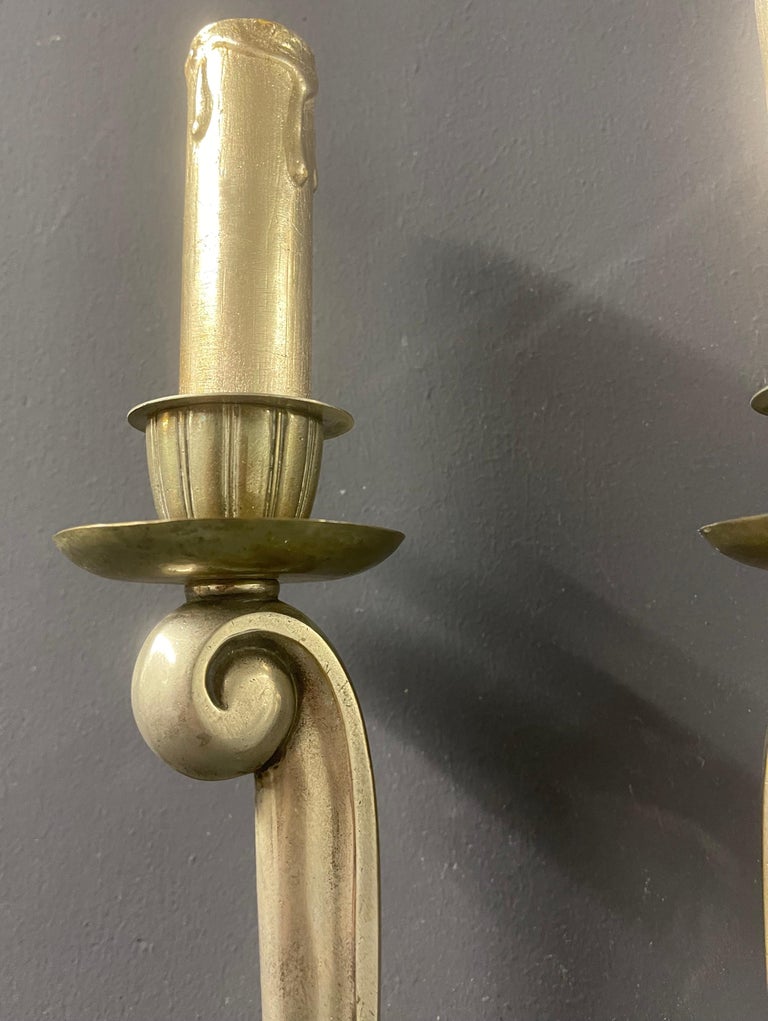 Very Rare, Important and Signed Wall Scones by Capon For Sale at 1stDibs
